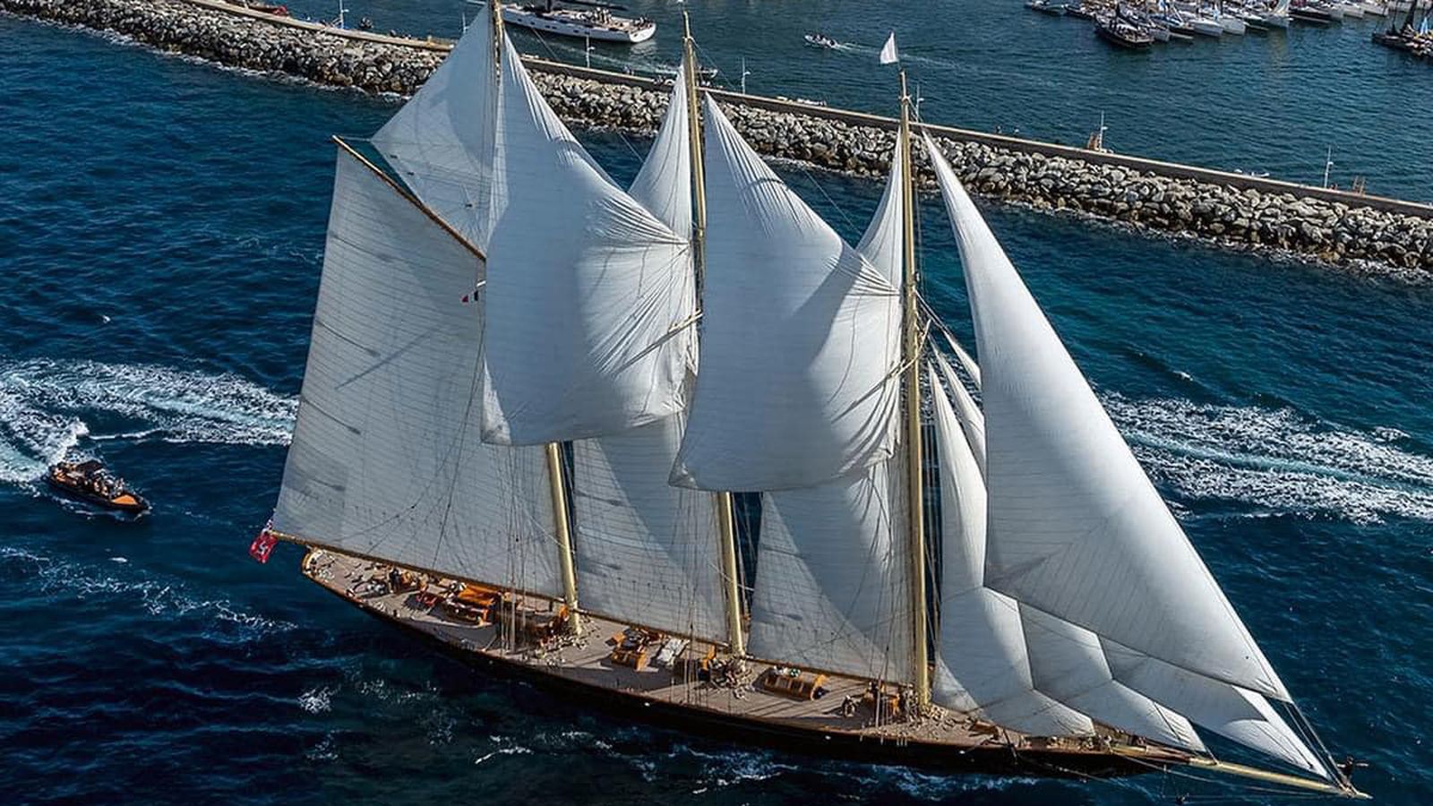62m Van der Graaf three-masted replica Schooner Atlantic sold